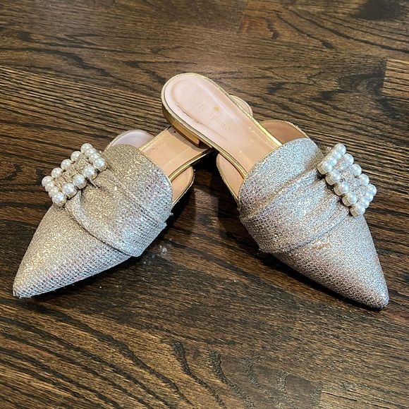 kate spade | Shoes | Kate Spade Metallic Slides 7 | Poshmark